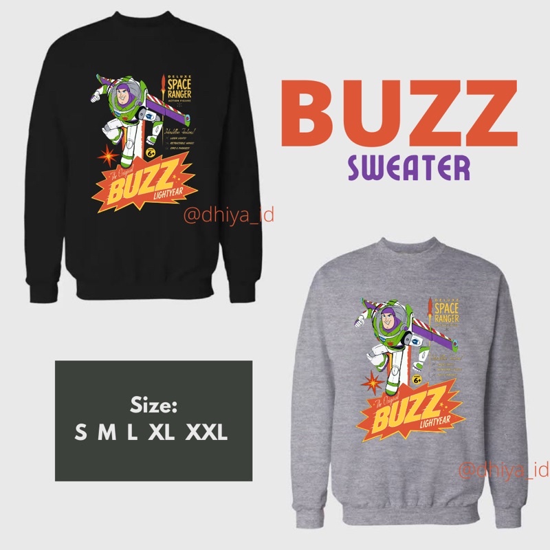 Jual Buzz Lightyear Sweater / Crewneck / Sweatshirt Toy Story | Shopee ...