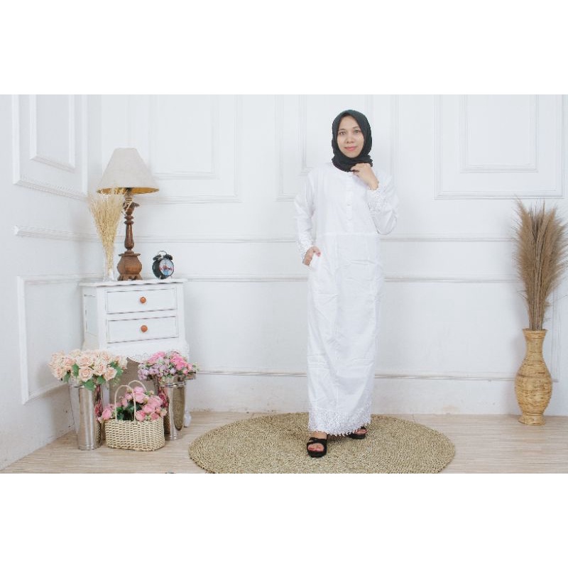 Jual GAMIS ZAKYA IHROM WANITA IHRAM IBU UMROH HAJI UMRAH BAJU THAWAF ...