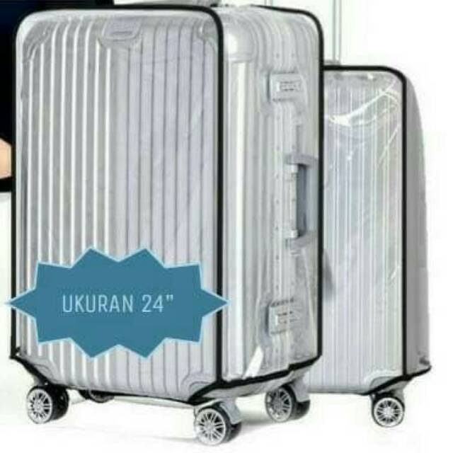 Jual Sarung koper plastik mika transparan pelindung koper luggage cover ...