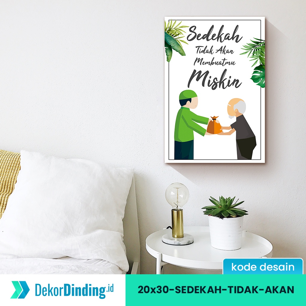 Jual Poster Wall Decor | Islami Ibadah Sedekah | Uk. 20x30-SEDEKAH ...