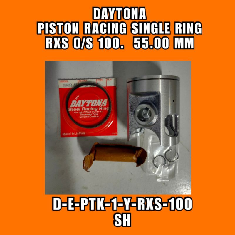 Jual piston rxs racing single ring daytona 0.75 | Shopee Indonesia