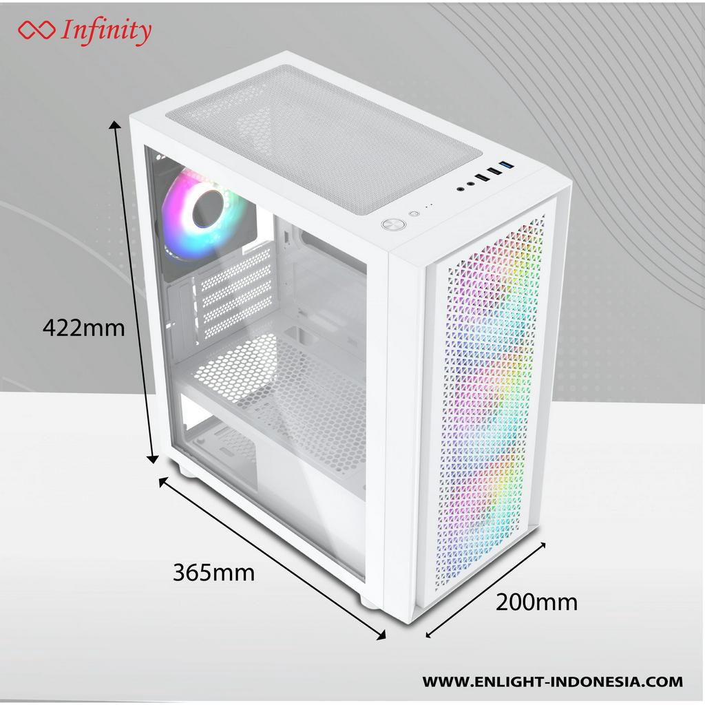 Jual INFINITY CASING HORUS V2 WHITE - CASING GAMING INFINITY HORUS V2 ...