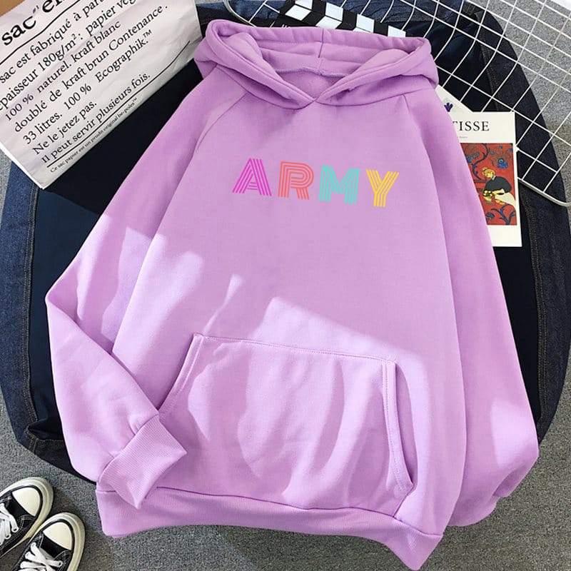Jual BTS ARMY line Sweater Hoodie II Jumper hoodie BTS ARMY line Bahan ...