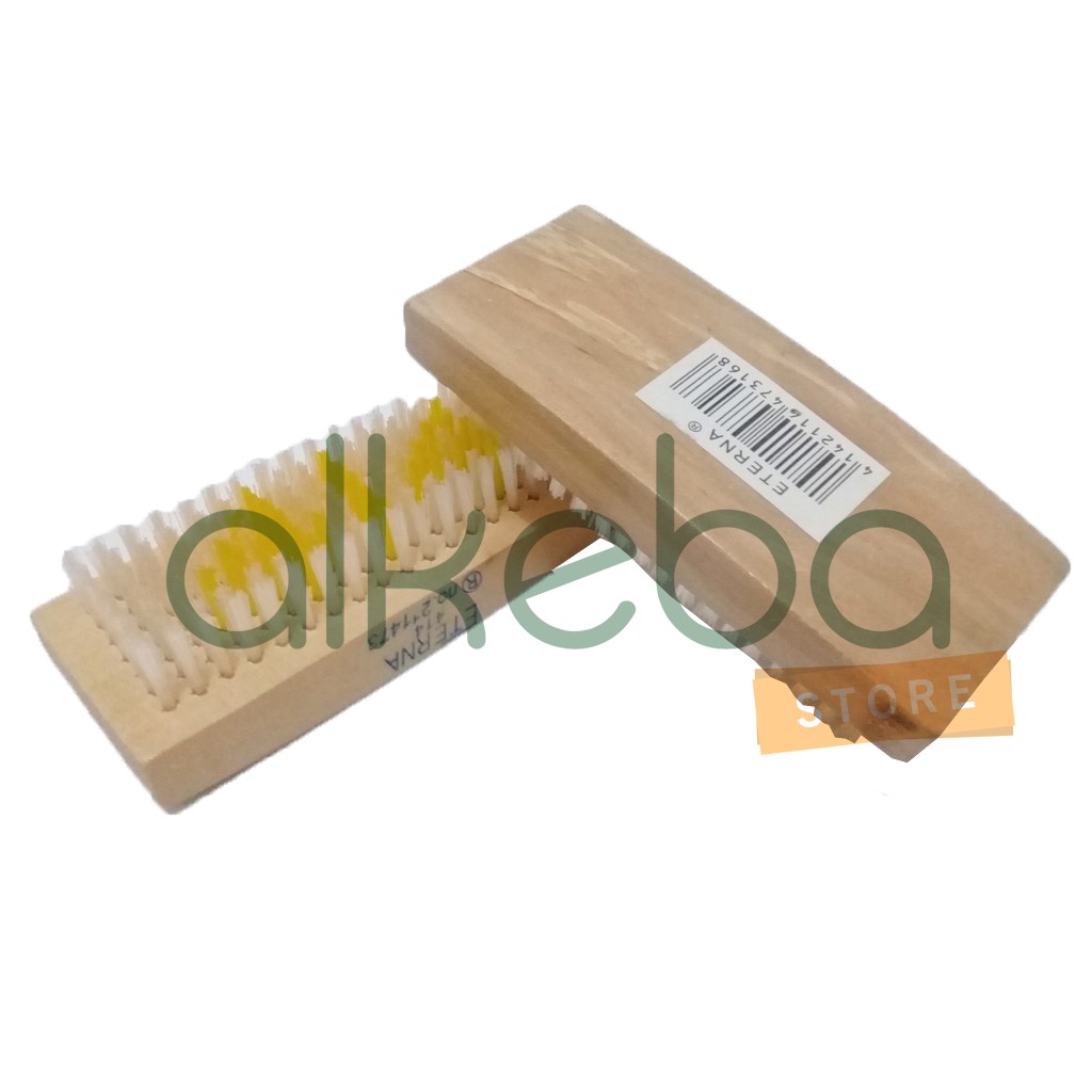 Jual Sikat tangan nilon halus gagang kayu merk ETERNA cuci baju ...