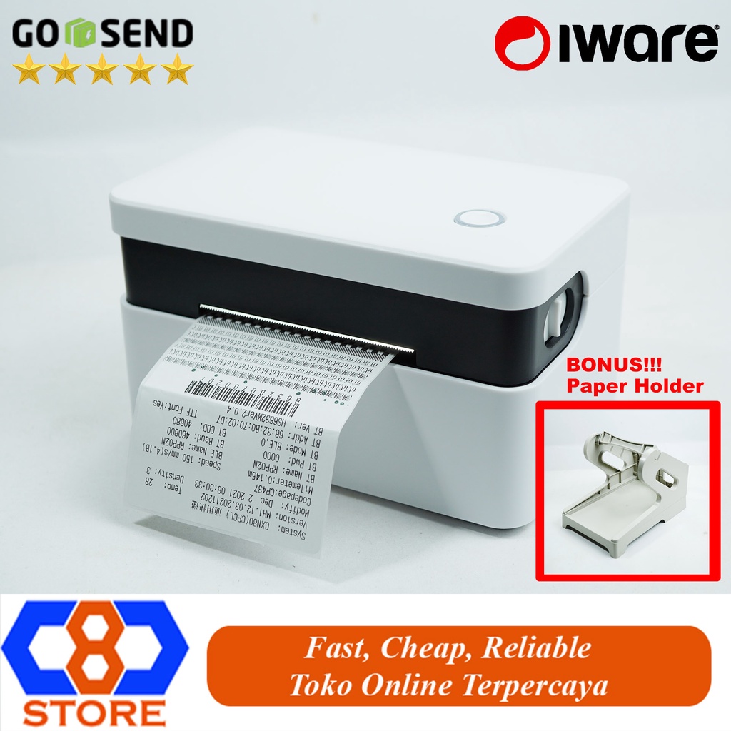 Jual PRINTER LABEL THERMAL IWARE LP-T360 LPT360 (MIRIP KASSEN DT360 ...