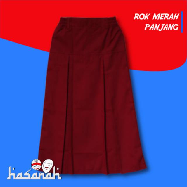 Jual Seragam Sekolah SD MI Rok Panjang Merah Span Kelas 1 2 3 4 5 6 | Shopee Indonesia