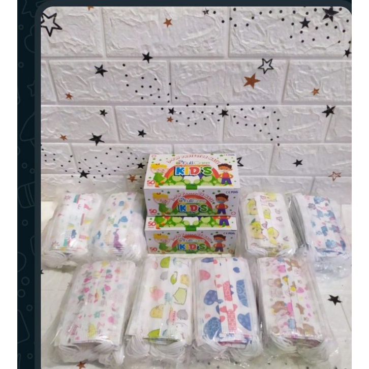 Jual Earloop kids motif isi 50/box | Shopee Indonesia
