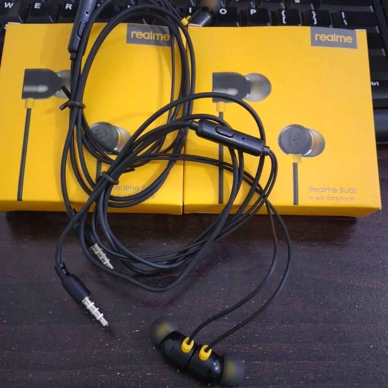 Jual HEADSET REALME BUDS - HEADSET REALME C1 C2 - HANDSFREE REALME 3 3 ...