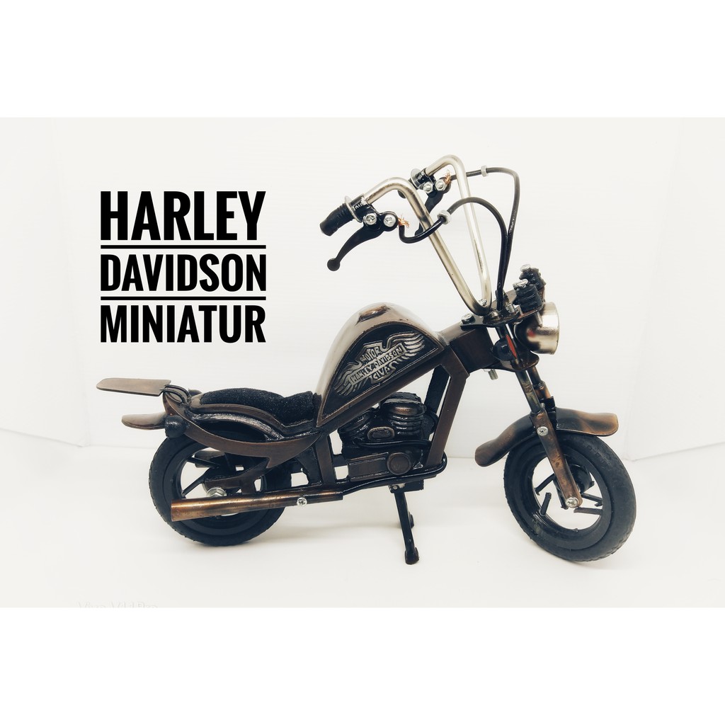 Jual miniatur sepeda motor harley besi | Shopee Indonesia