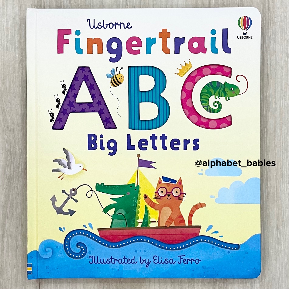 Jual Usborne Fingertrail ABC Big Letters Touch and Trace Book | Shopee ...