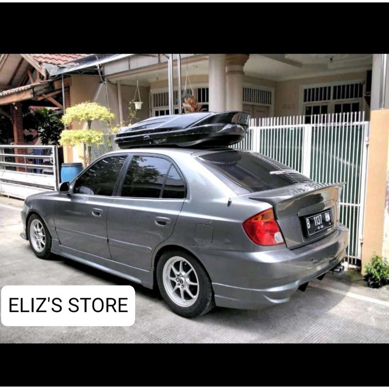 Jual roof box mobil hitam glossy /roofbox mobil hitam slim/roof box ...
