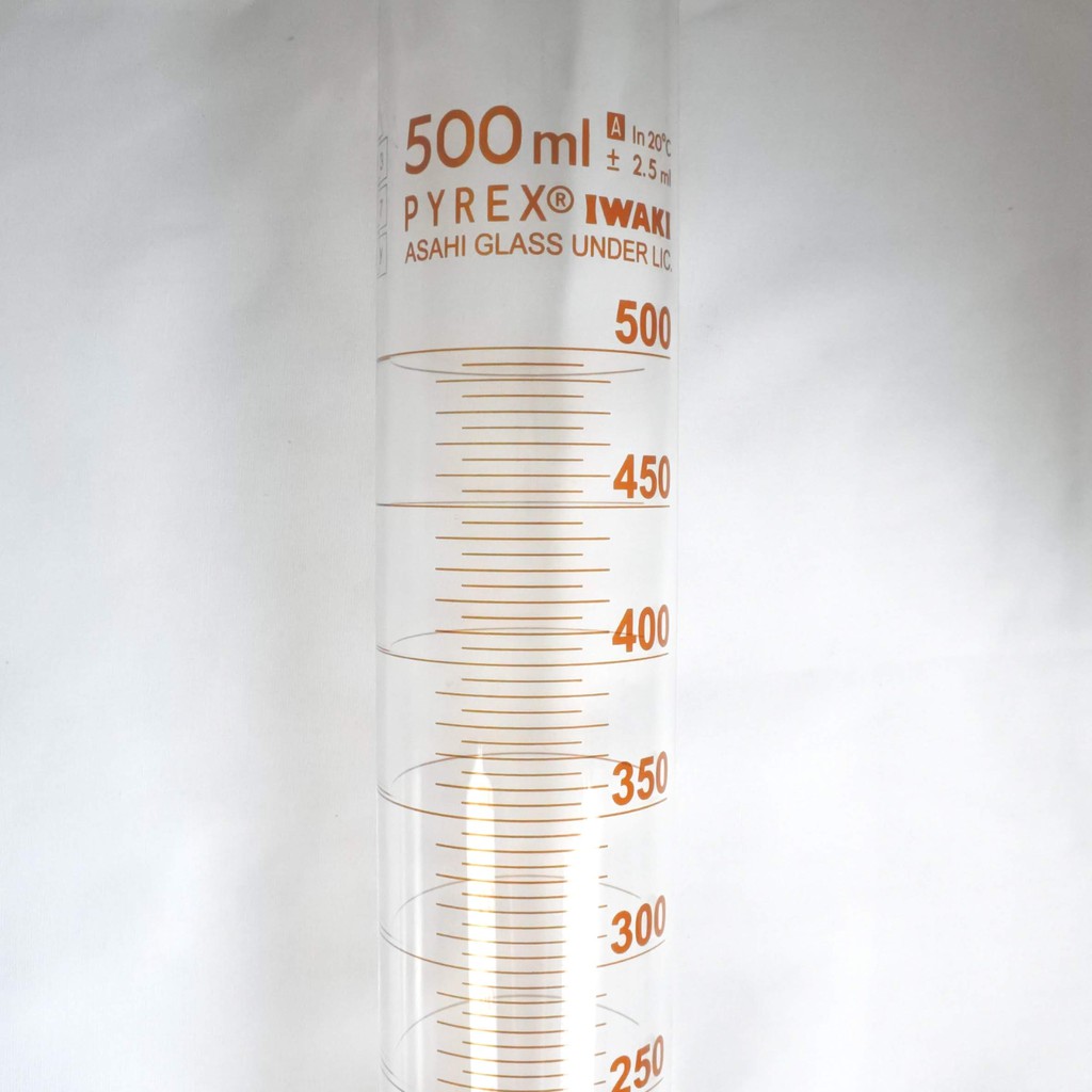 Jual Gelas Ukur 500ml | Measuring Cylinder IWAKI PYREX | Shopee Indonesia