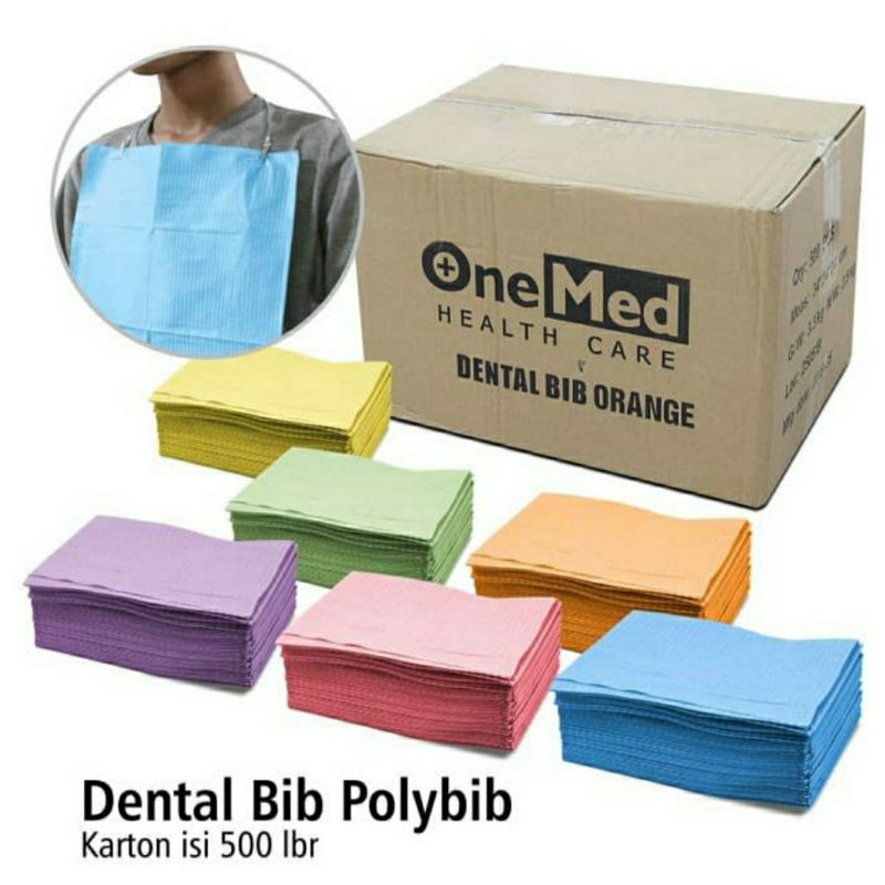 Jual DENTAL BIB POLYBIB POLIBIB ISI 500 lembar ONEMED | Shopee Indonesia