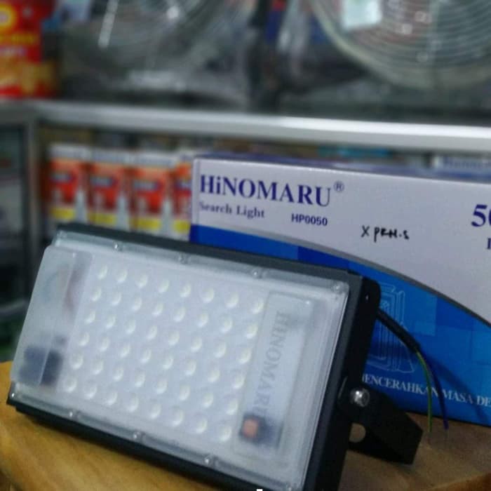 Jual Lampu Sorot LED Flood light HINOMARU 50W LED FLOOD LIGHT 50 Wat Original Tahan Lama ...