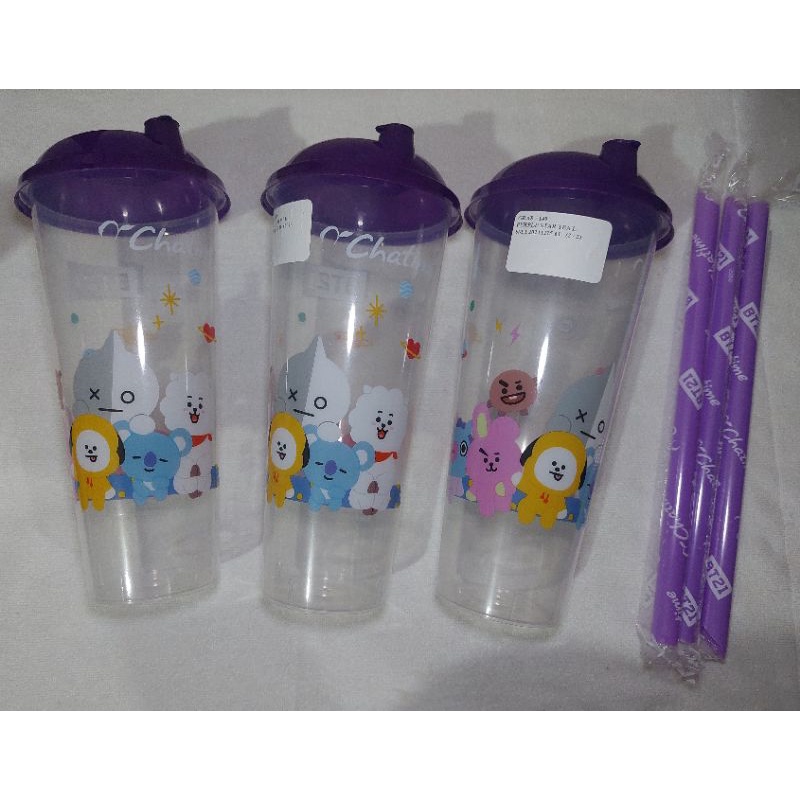 Jual TUMBLER REUSABLE CUP CHATIME BT21 MAGNET RJ | Shopee Indonesia