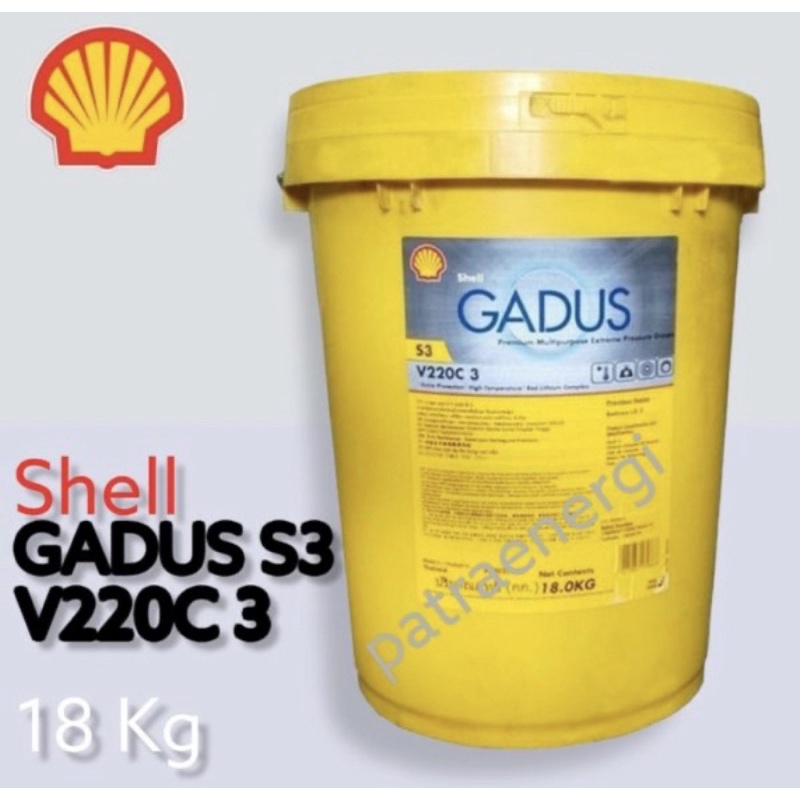 Jual Grease SHELL GADUS S3 V220C 3 grease Lithium Complex NLGI 3 izi 18 ...