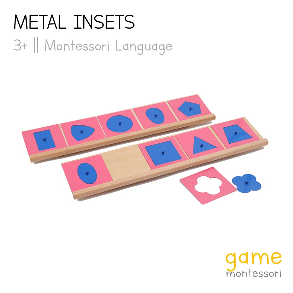 Jual Game Montessori Metal Insets with Stand | Shopee Indonesia