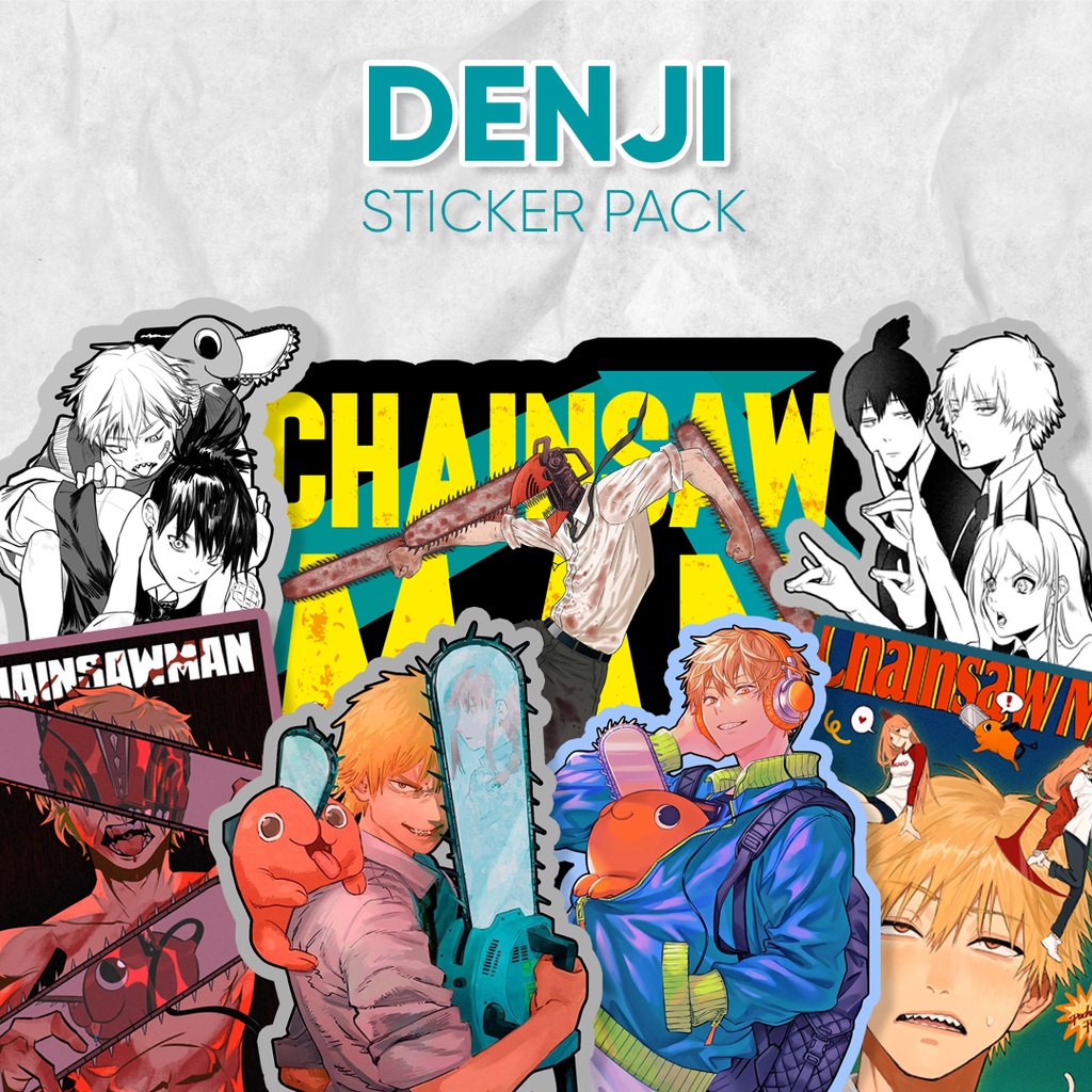 Jual Stiker Pack Denji Anime Chainsaw Man Sticker Waterproof | Shopee ...
