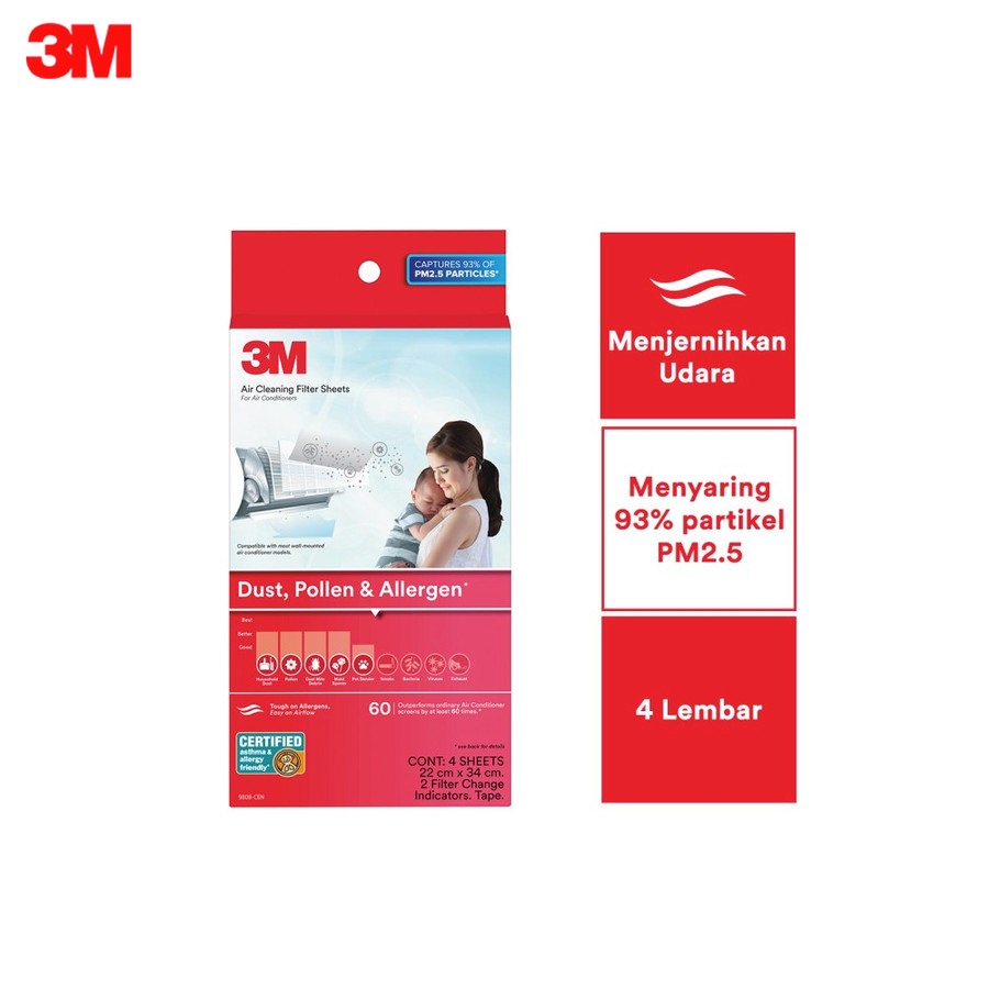 Jual Pusapu 3M Dust, Pollen & Allergen AC Filter-CEN | Shopee Indonesia