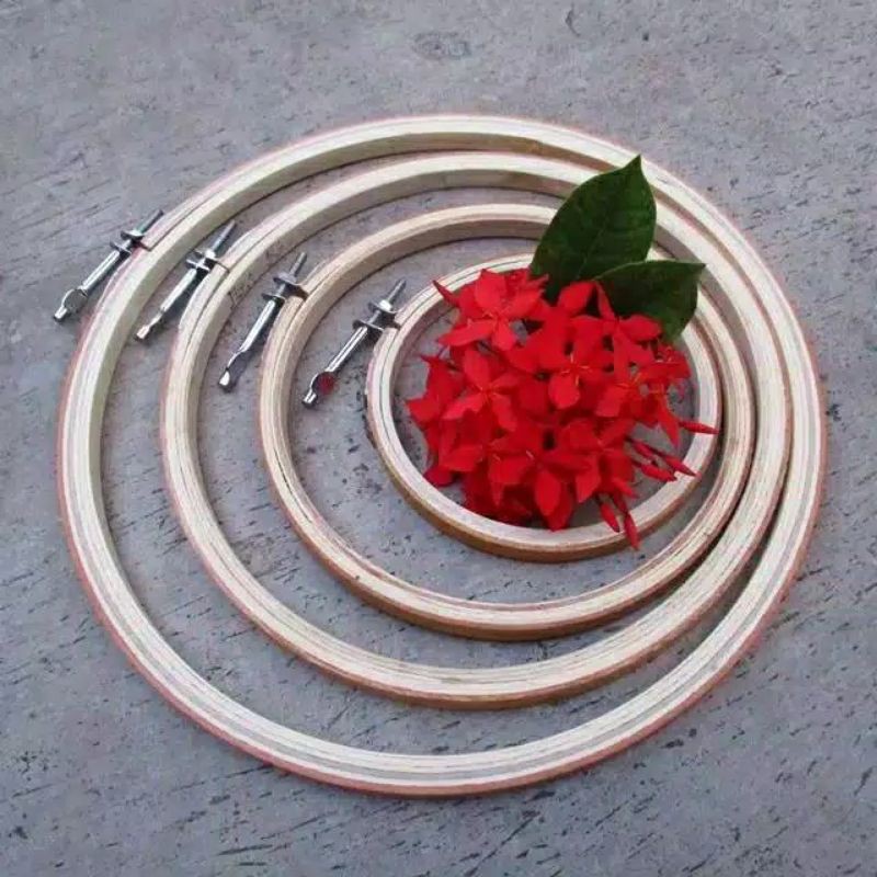 Jual Embroidery Hoop / Pemidang / Pembidang / Pembidangan Kayu untuk ...