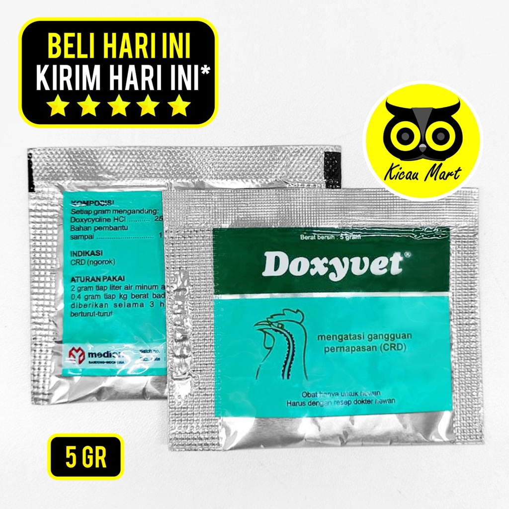 Jual Obat Ternak DOC Ayam CRD ngorok Doxyvet 5 Gram Obat Ayam ... Jual Obat Ternak DOC Ayam CRD ngorok Doxyvet 5 Gram Obat Ayam ...