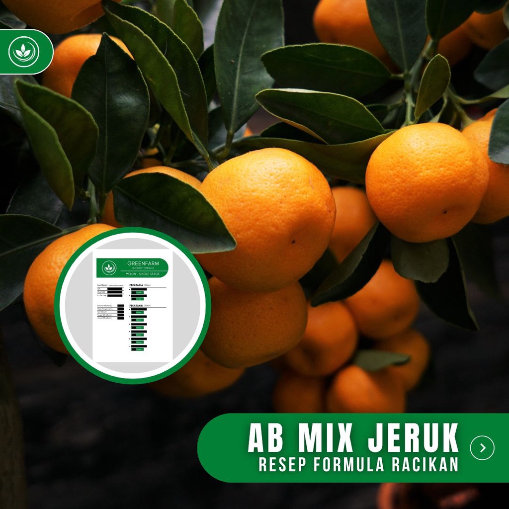 Jual Resep AB Mix Jeruk Formula Racikan Nutrisi Pupuk Buah Jeruk ...
