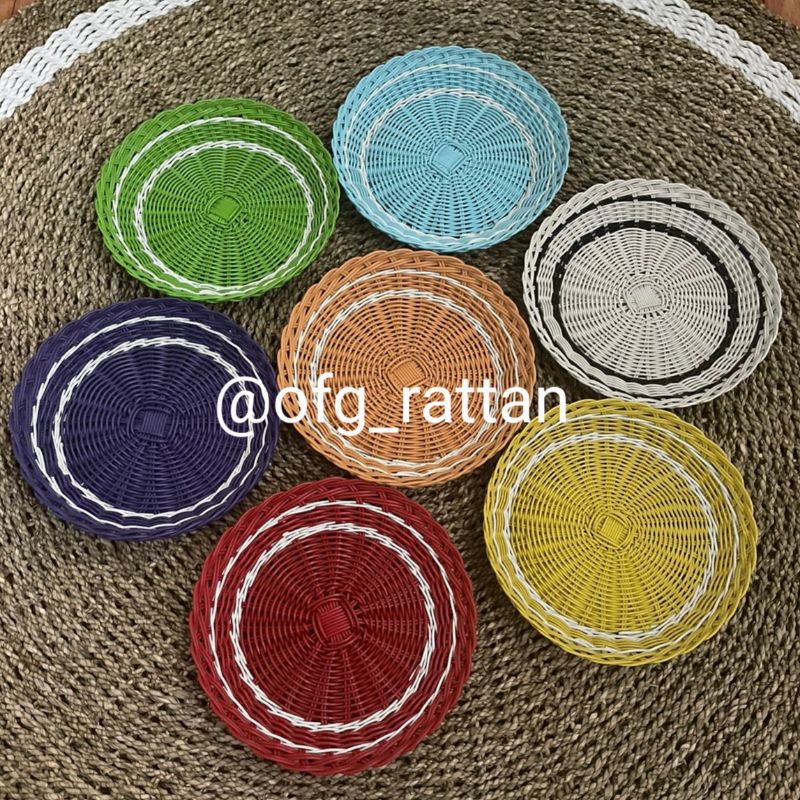 Jual Piring Rotan Sintetis (HARGA SATUAN) | Shopee Indonesia