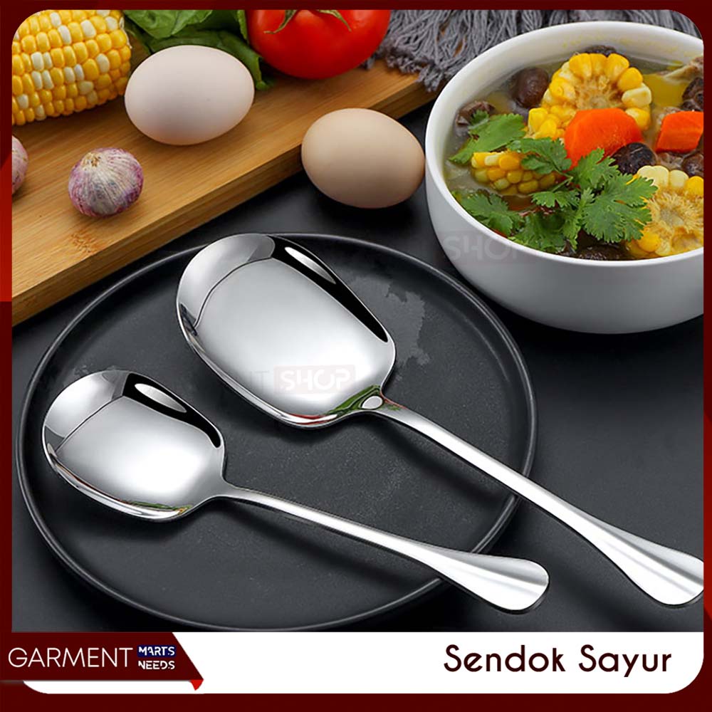 Jual Sendok Sayur Stainless Steel Centong Kuah Dish Spoon Irus Saji ...