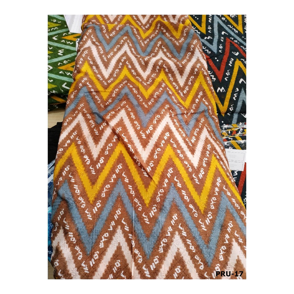 Jual Kain Tenun Dobby Batik Bugis Makassar Cokelat - Tenun Sengkang PRU ...