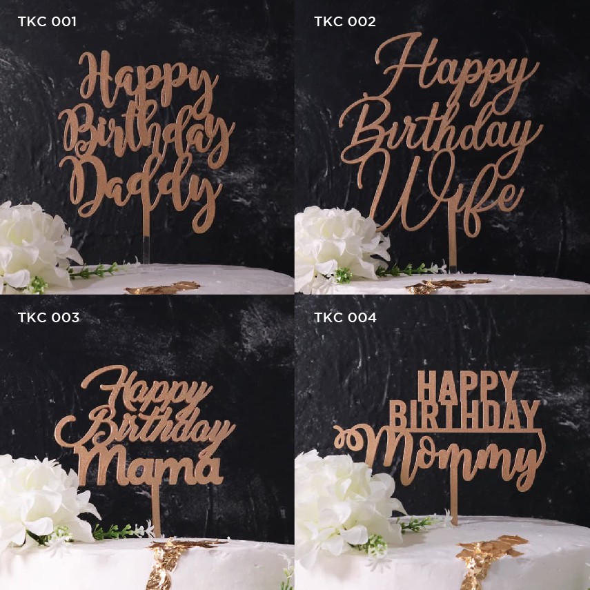 Jual Caketopper Custom Akrilik | Topper Kue Akrilik | Hiasan Kue ...