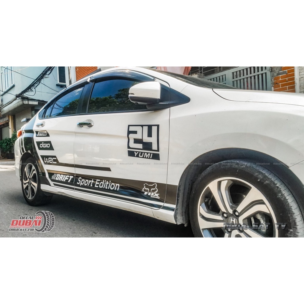 Jual Stiker mobil honda city cutting sticker mobil city vios corola ...