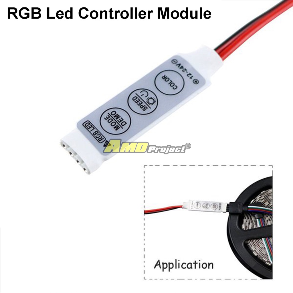Jual Modul Led Controller RGB Dimmer Mini 12V - 24V 6A 5 dynamic mode B ...