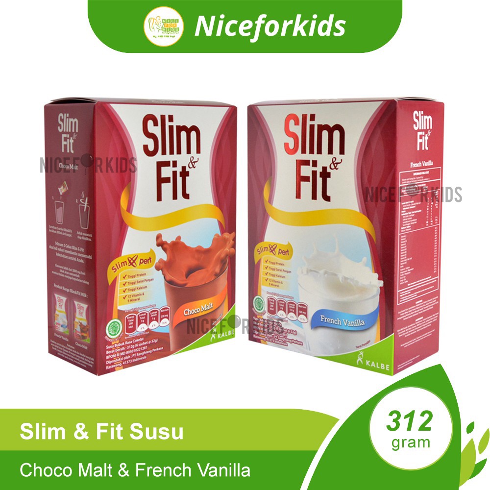 Jual Slim & Fit Susu Pelangsing SlimFit Nutrisi Diet Sehat / Susu Slim ...
