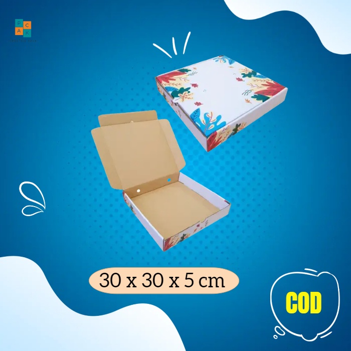 Jual Box 30x30x5 cm kardus kerdus karton polos kemasan hampers giftbox ...