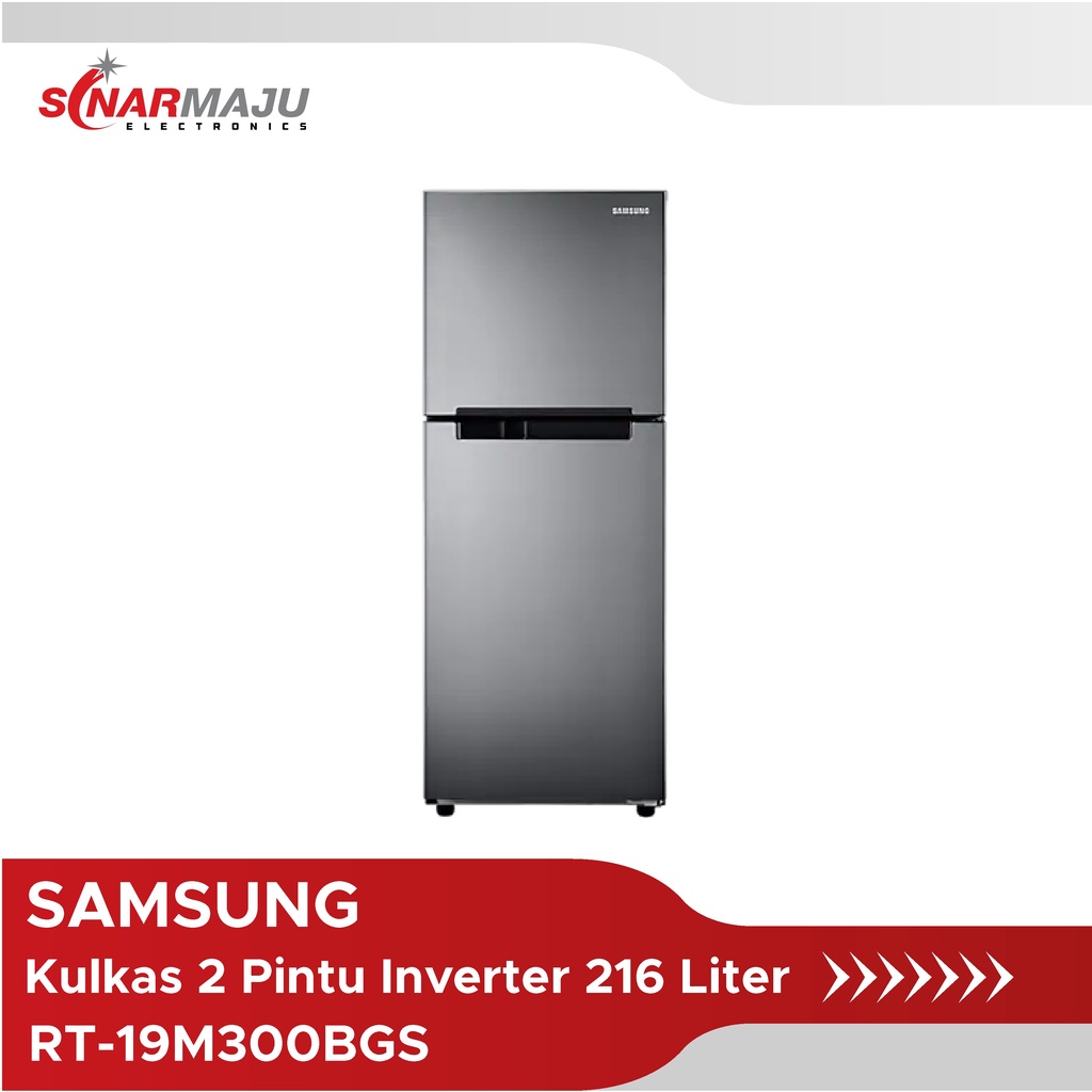 Jual Kulkas 2 Pintu Samsung Digital Inverter 216 Liter RT-19M300BGS ...