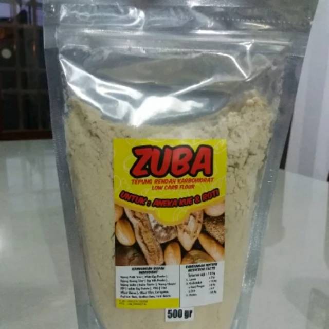 Jual ZUBA CAKE Tepung Untuk Cake Rendah Karbo 450 gr | Shopee Indonesia