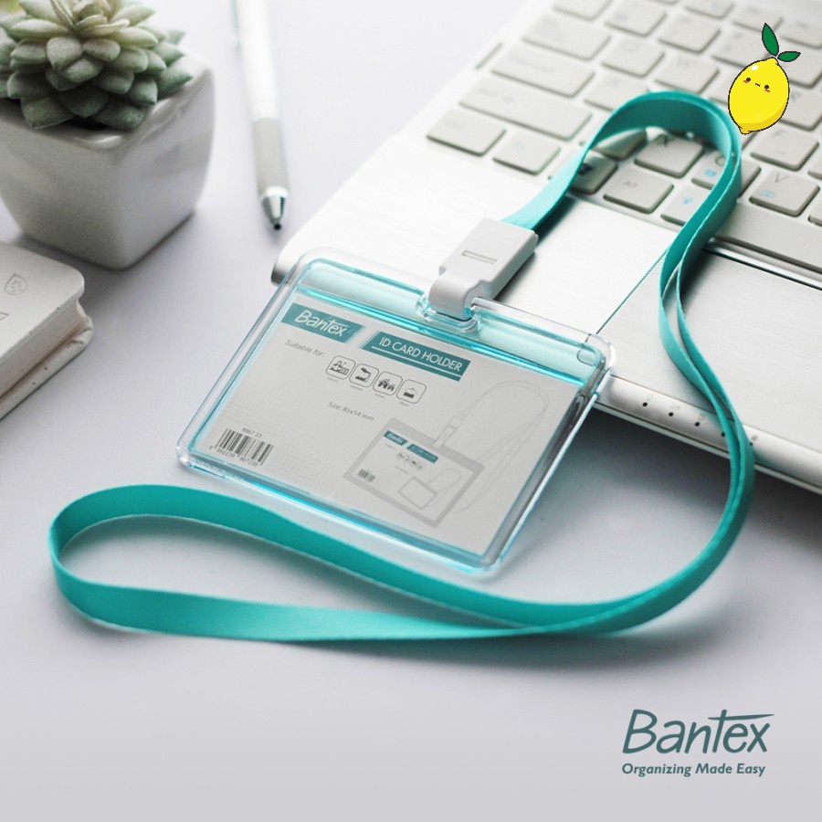 Jual Name Tag / ID Card Holder Bantex Clear Horizontal / Landscape ...