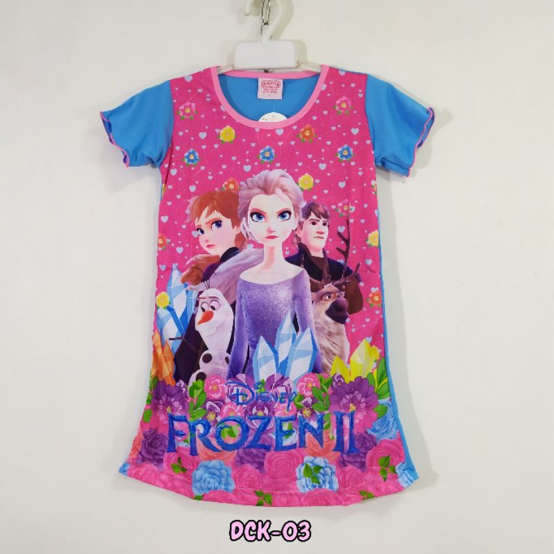 Jual Dress Frozen / Daster Frozen / Dress Anak Frozen usia 4-7th / DB ...