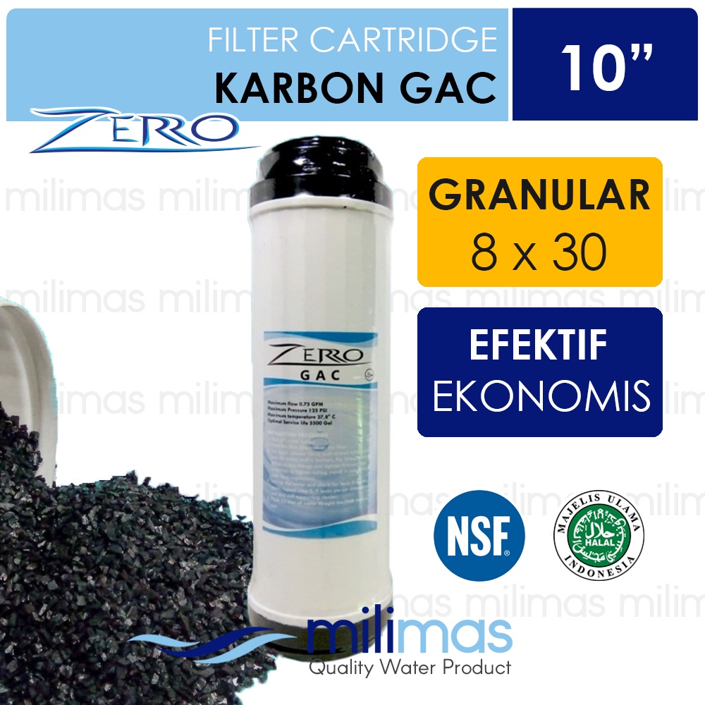 Jual ZERO - GAC - Granular Active Carbon Uk.10" - Karbon Aktif Ekonomis ...