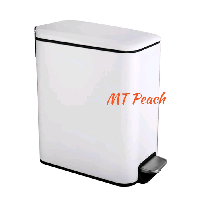 Jual KRISBOW TEMPAT SAMPAH INJAK PEDAL SLIM SOFT CLOSE 5L TONG SAMPAH SLIM | Shopee Indonesia