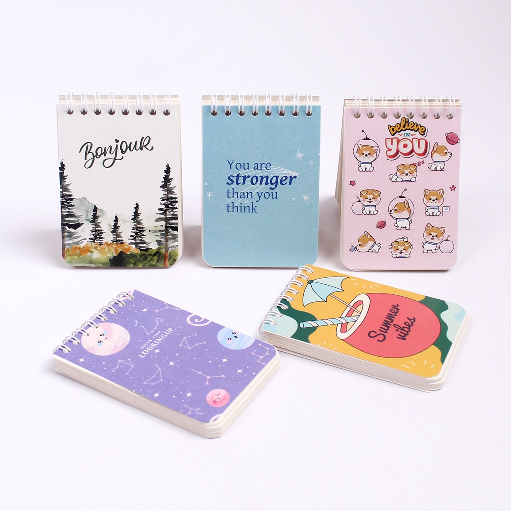 Jual Bukuqu Notebook Mini A7 Spiral Notebook, Buku catatan kecil, buku ...