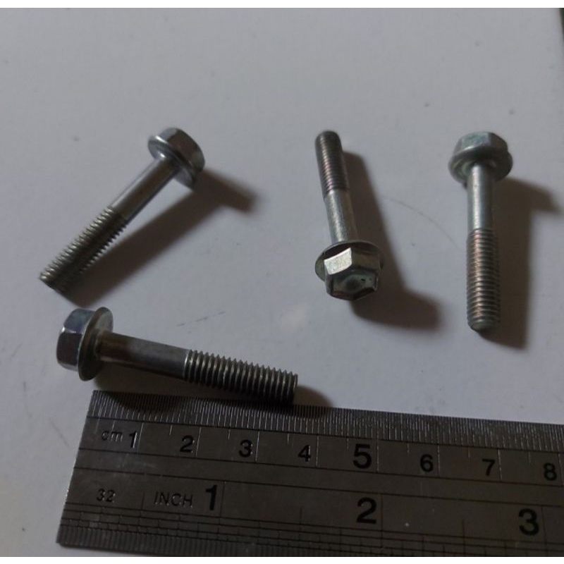 Jual baut topi kunci 10, 6x35 putih flenge bolt original hrga satuan ...