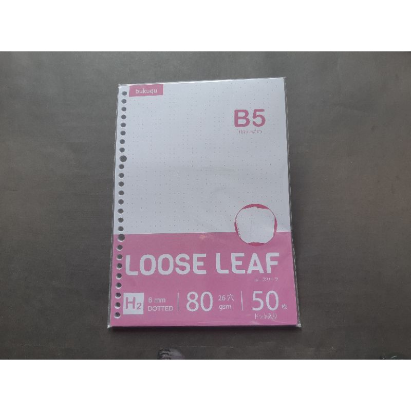 Jual B5 Loose Leaf 80 gsm - DOTTED / HVS Kertas File by bukuqu | Shopee ...
