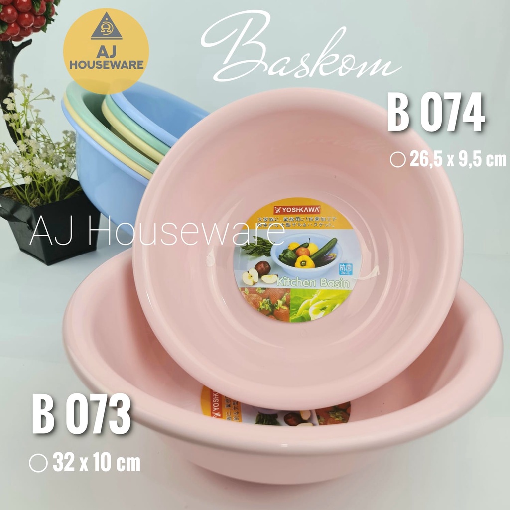 Jual B 073/B 074 BASKOM CUCI SERBAGUNA / WASKOM WARNA POLOS YOSHIKAWA ...