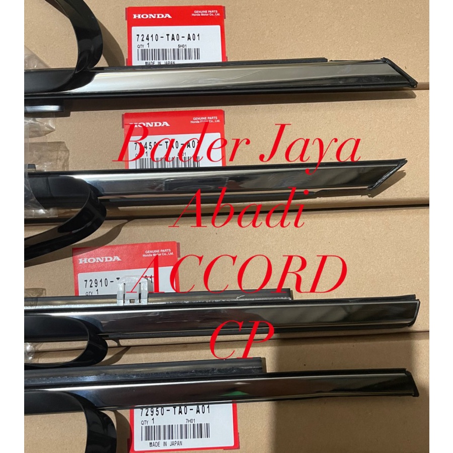 Jual LIST PELIPIT KACA LUAR MOLDING KARET PINTU WATER STRIP ACCORD CM5 ...