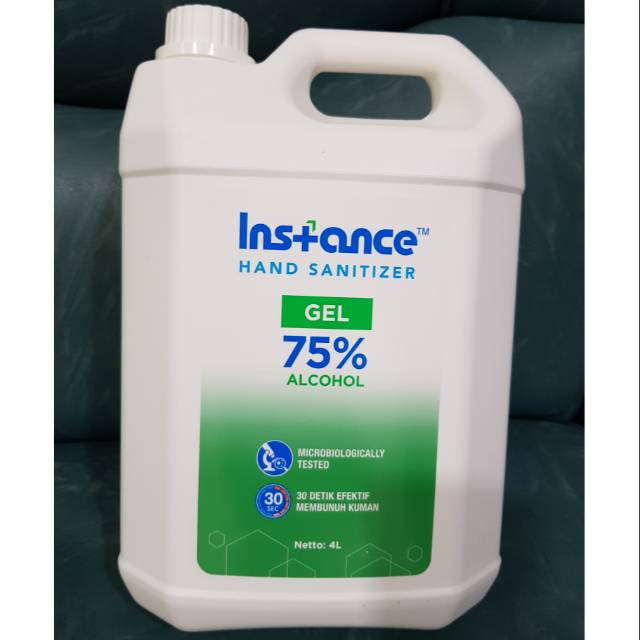 Jual Hand Sanitizer Alkohol GEL 75% Instance 4 liter Asli/original KINO ...