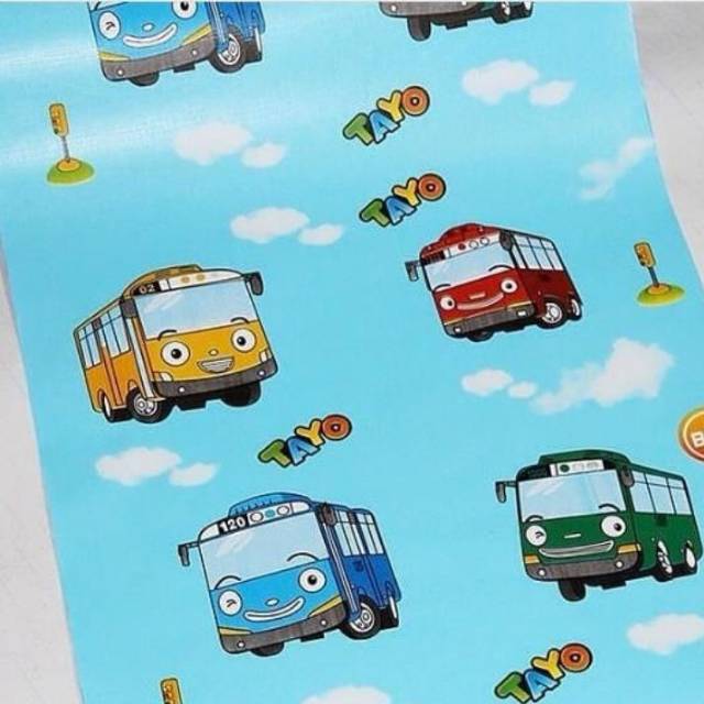 Jual WALLPAPER TAYO - Wallpaper Dinding Karakter TAYO 9M X 45CM ...