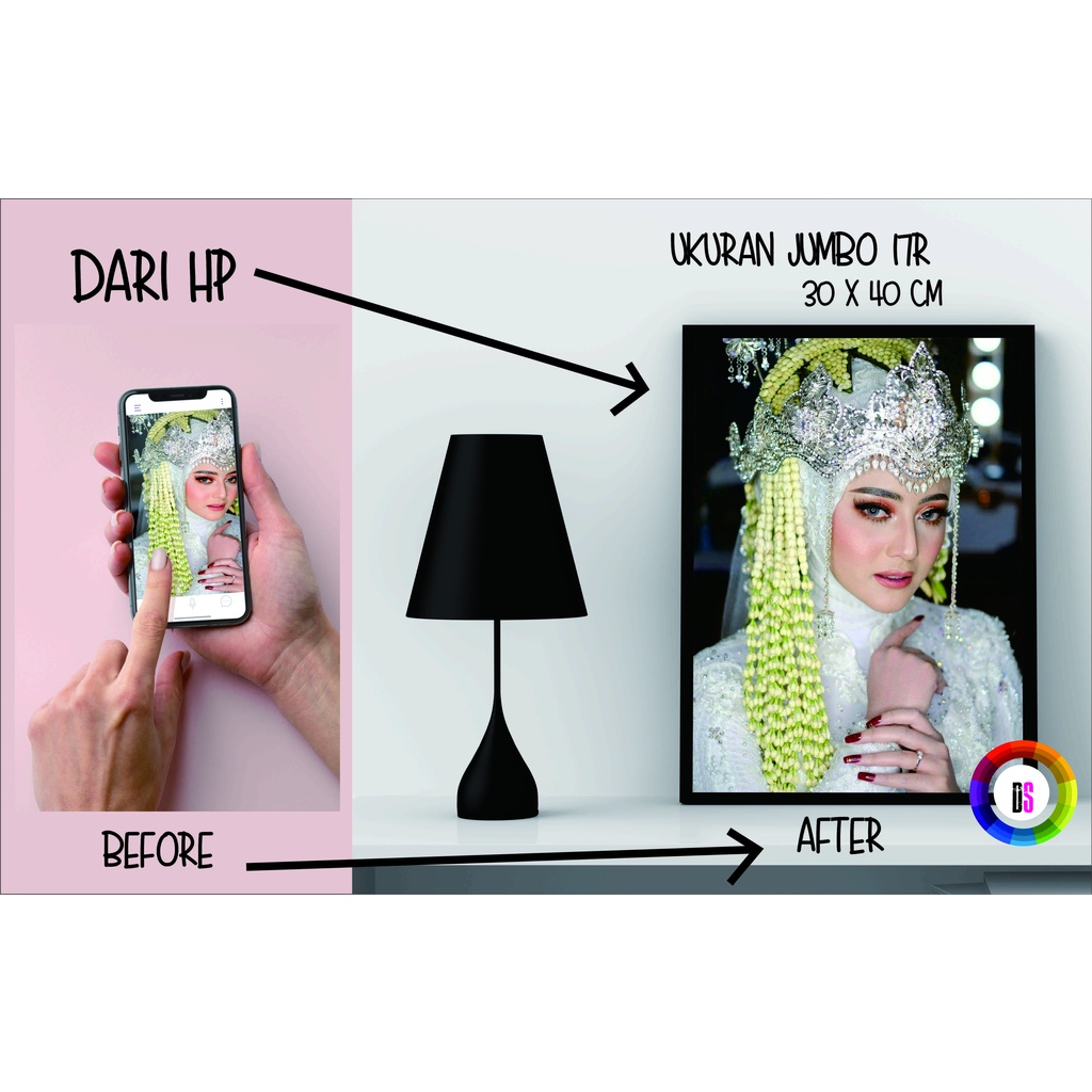 Jual CETAK FOTO 17R 30x40 / Cetak Foto Media Papan / Kayu MDF Ukuran ...