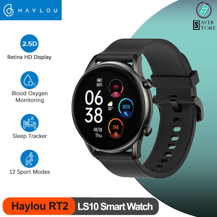 Jual Smartwatch Haylou LS10 RT2 IP68 Sport SpO2 smart watch jam pintar ...