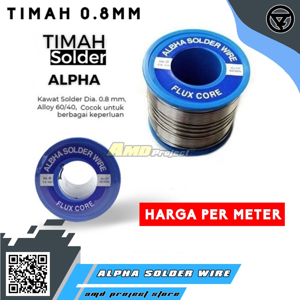 Jual Per Meter Timah Solder Alpha - Tenol Timah Solder Alpha 0.8mm ...